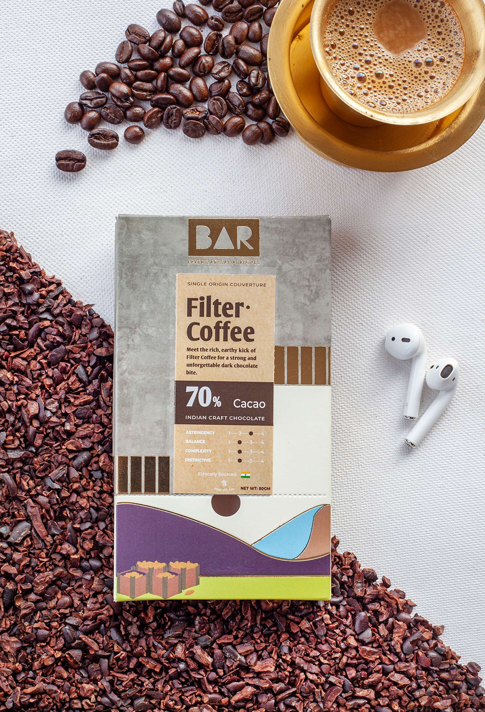 Filter Coffee Chocolate | 70% Couvertures Chocolates | BarofChoc – BAR ...